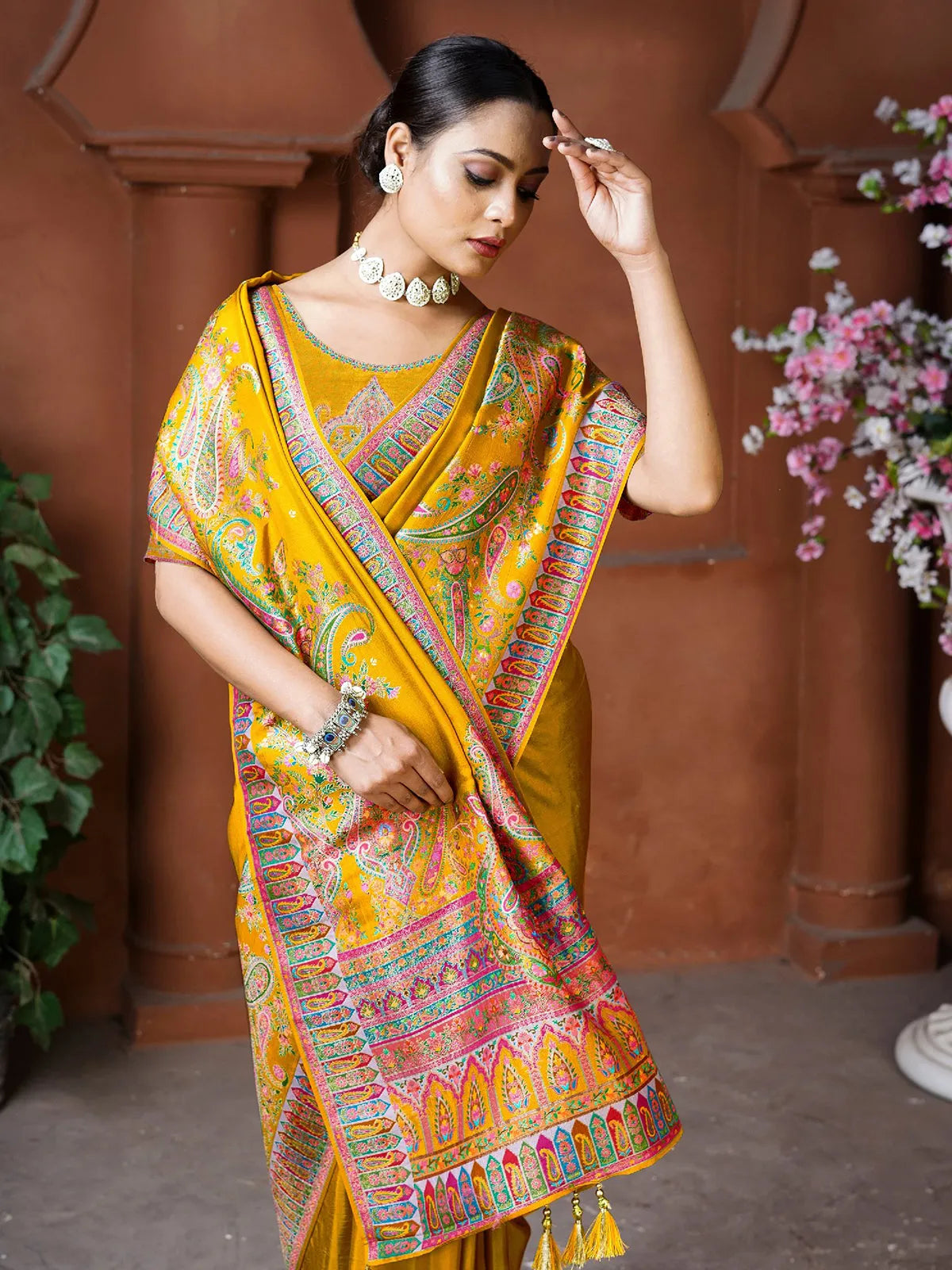 Dola Silk Weeding Traditional Designer Weaving Saree - VJV Now - India
